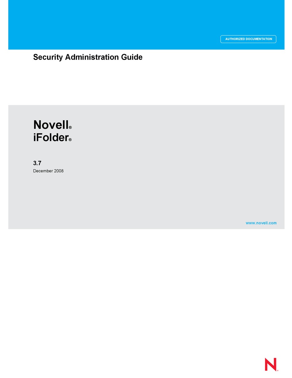 NOVELL IFOLDER 3.7 - SECURITY ADMINISTRATION MANUAL Pdf Download ...