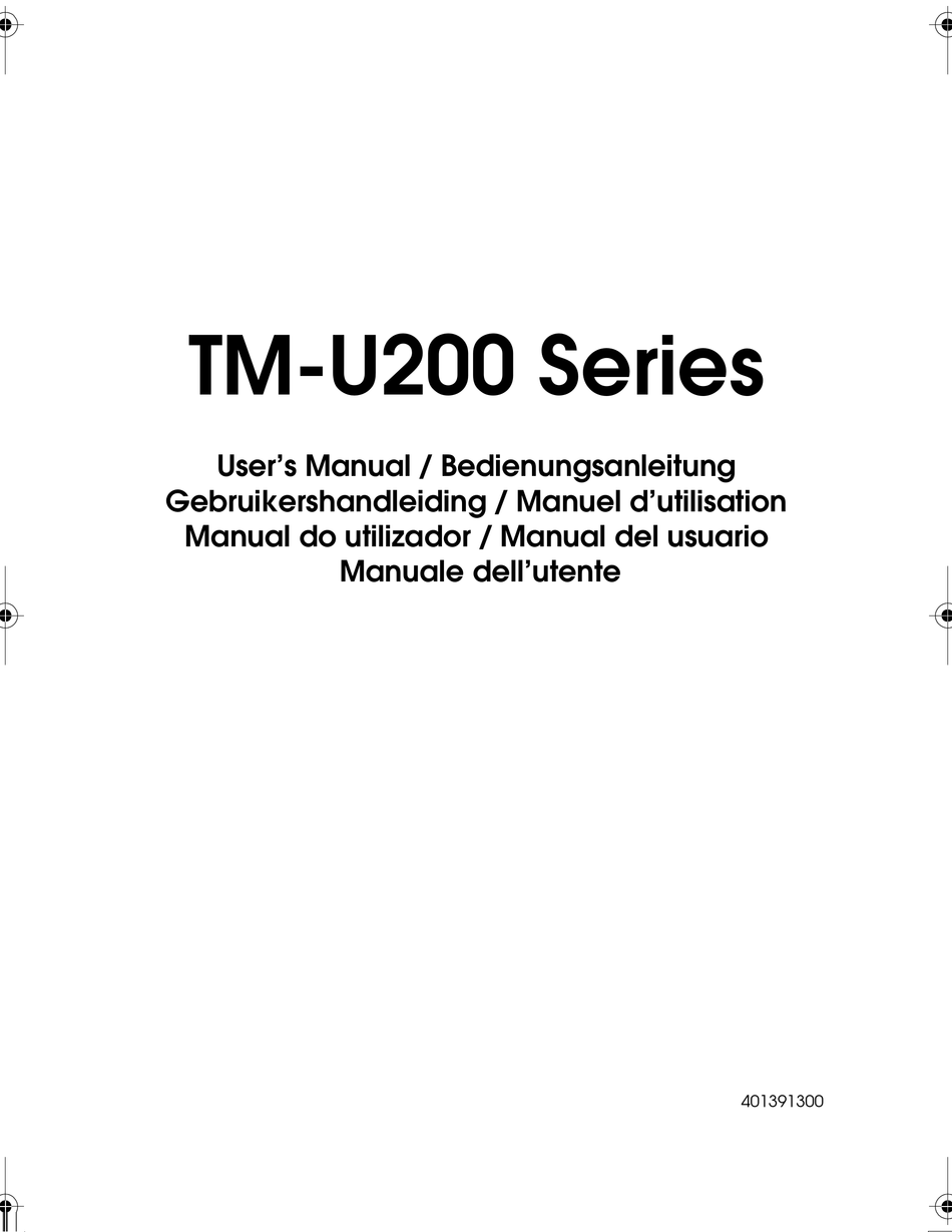 EPSON U200A TM B W DOT MATRIX PRINTER USER MANUAL Pdf Download epson-u200a-tm-b-w-dot-matrix-printer-user-manual-pdf-download