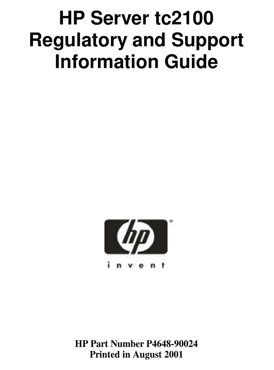 HP TC2100 SERVER 128 MB RAM INFORMATION MANUAL Pdf Download HP TC2100 SERVER 128 MB RAM INFORMATION MANUAL Pdf Download