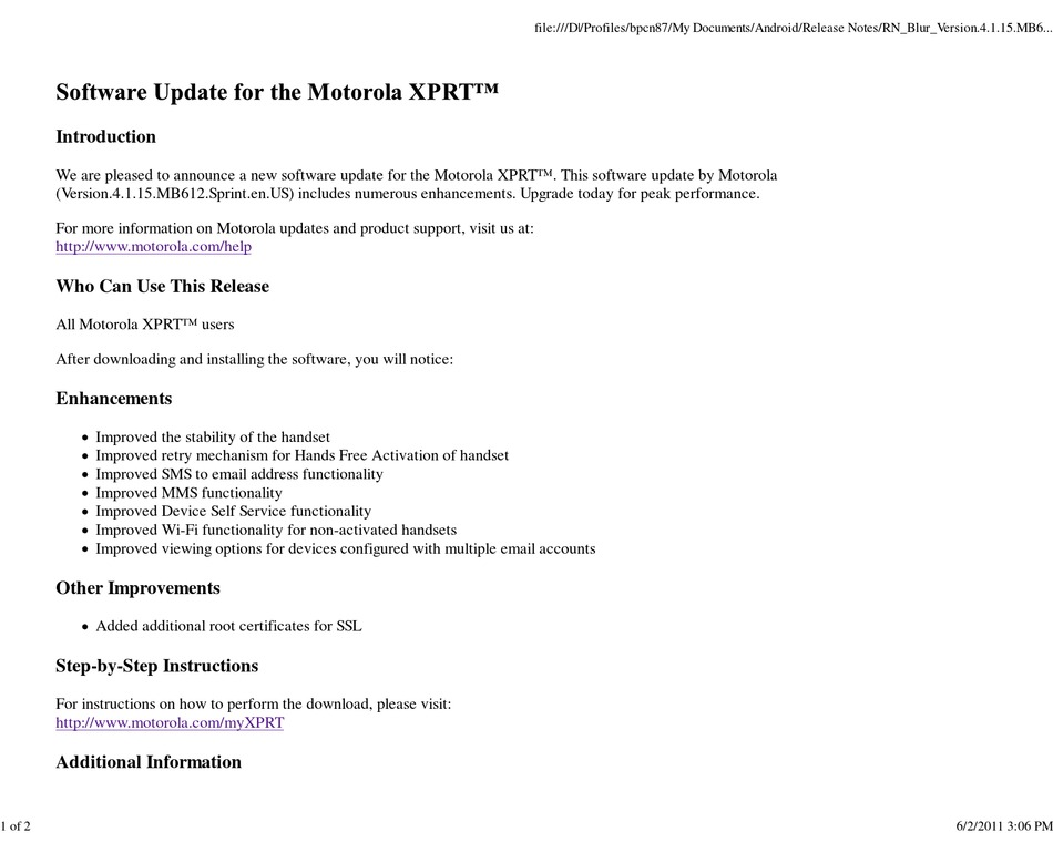 MOTOROLA XPRT MAINTENANCE Pdf Download | ManualsLib