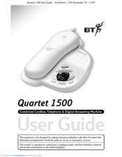 Bt QUARTET 1500 Manuals | ManualsLib
