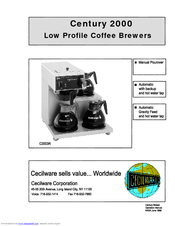 Cecilware Century 2000 Manuals | ManualsLib
