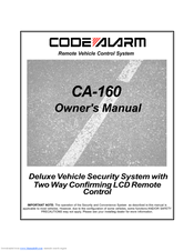Code alarm CA-160 Manuals | ManualsLib