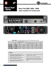 Crown Macro-Tech 12000i Manuals | ManualsLib