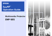 Epson EasyMP Network Projection Manuals | ManualsLib