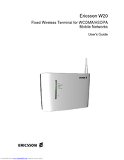 Ericsson W20 Manuals | ManualsLib
