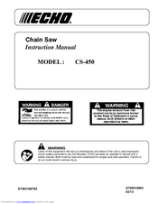 Echo CS 450 Manuals | ManualsLib