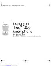 Palmone Treo 650 Manuals | ManualsLib