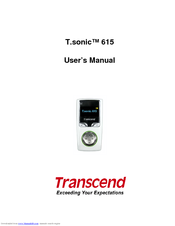 Transcend T.sonic 615 Manuals | ManualsLib