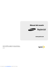 Samsung Replenish SPH-M580 Manuals | ManualsLib