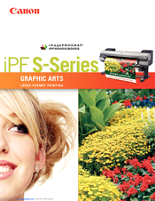 Canon iPF8000S - imagePROGRAF Color Inkjet Printer Manuals | ManualsLib