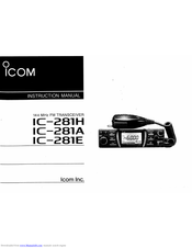 Icom IC-281H Manuals | ManualsLib