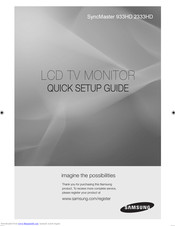 Samsung SyncMaster 933HD Manuals | ManualsLib