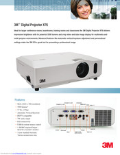 3m X76 - Digital Projector XGA LCD Manuals | ManualsLib