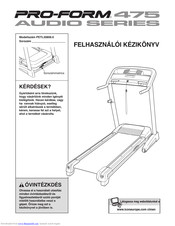 Proform 475 Audio Series Treadmill Manuals | ManualsLib