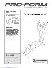 Proform 480 Spacesaver Elliptical Manuals | ManualsLib