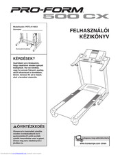 Proform 500 Cx Treadmill Manuals | ManualsLib