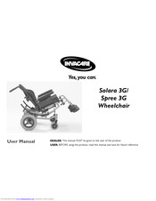 Invacare Solara 3G Manuals | ManualsLib