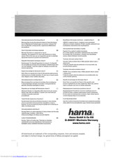 Hama 55748 Manuals | ManualsLib