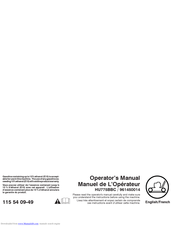 Husqvarna HU775BBC Manuals | ManualsLib