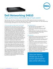 Dell Networking S4810 Manuals | ManualsLib