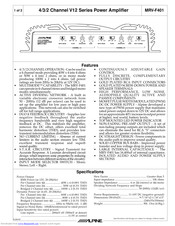 Alpine Amplifier User Manuals Download | ManualsLib