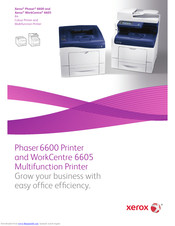 Xerox WorkCentre 6605DN Manuals | ManualsLib