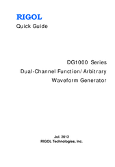 Rigol DG1000 Series Manuals | ManualsLib