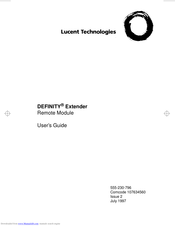 Lucent technologies DEFINITY Guide Manuals | ManualsLib