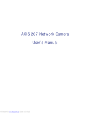 Axis AXIS 207 Manuals | ManualsLib
