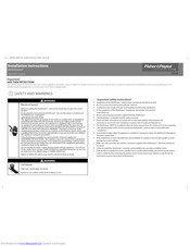 Fisher & paykel DishDrawer DD24DT Series Manuals | ManualsLib