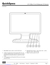 Hp L1908w Manuals | ManualsLib
