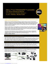 Dell 2209WA - UltraSharp - 22" LCD Monitor Manuals | ManualsLib