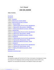 Training research USB ADSL MODEM External Manuals