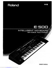 Roland E-500 Manuals | ManualsLib