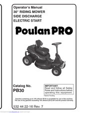 Poulan pro Poulan PRO PB30 Manuals | ManualsLib