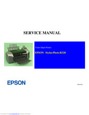 Epson R320 - Stylus Photo Color Inkjet Printer Manuals | ManualsLib