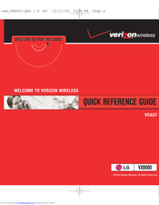 Lg VX8000 Manuals | ManualsLib