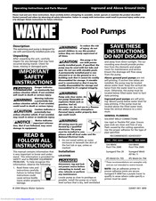 Wayne WIP150 Manuals | ManualsLib