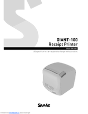 Sam4s GIANT-100 Manuals | ManualsLib
