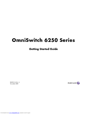 Alcatel-lucent OmniSwitch 6250 Manuals | ManualsLib