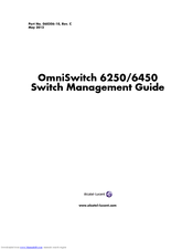Alcatel-lucent OmniSwitch 6250 Manuals | ManualsLib