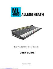 Allen & heath ML4000 Manuals | ManualsLib