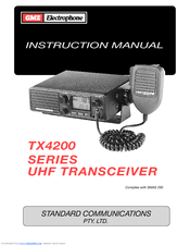 Gme electrophone TX4200 Series Manuals | ManualsLib