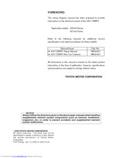 Toyota ACV40 Series Manuals | ManualsLib