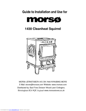 Morso 1430 Cleanheat Squirrel Manuals | ManualsLib