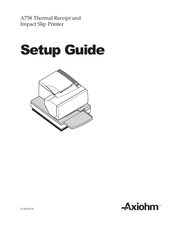 Axiohm A758 Manuals | ManualsLib