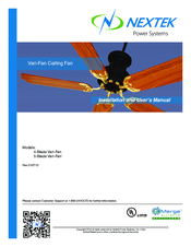 Nextek 5-Blade Vari-Fan Manuals | ManualsLib