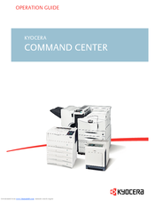 Kyocera COMMAND CENTER Multifunctional Printer Manuals | ManualsLib