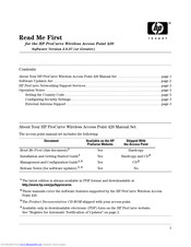 Hp ProCurve 420 Manuals | ManualsLib